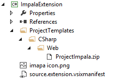 How to put the project template under desired project category in VSIX ...